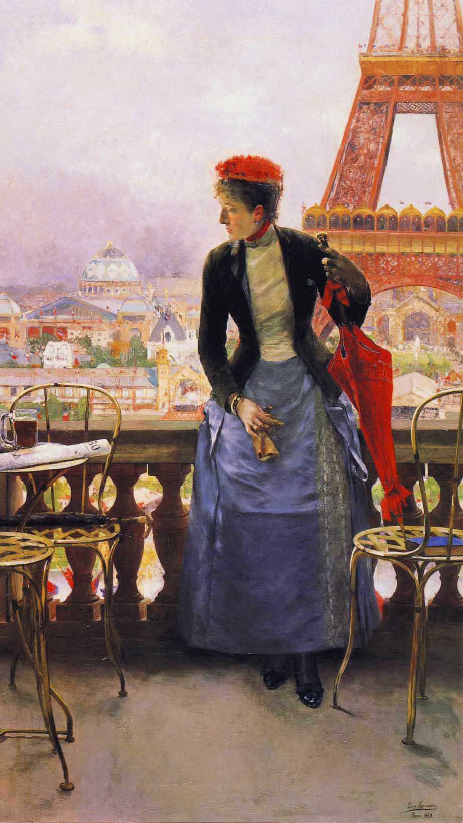 A Lady at the Paris Exposition by Luis Jimenez y Aranda - ArtPaintingArtist