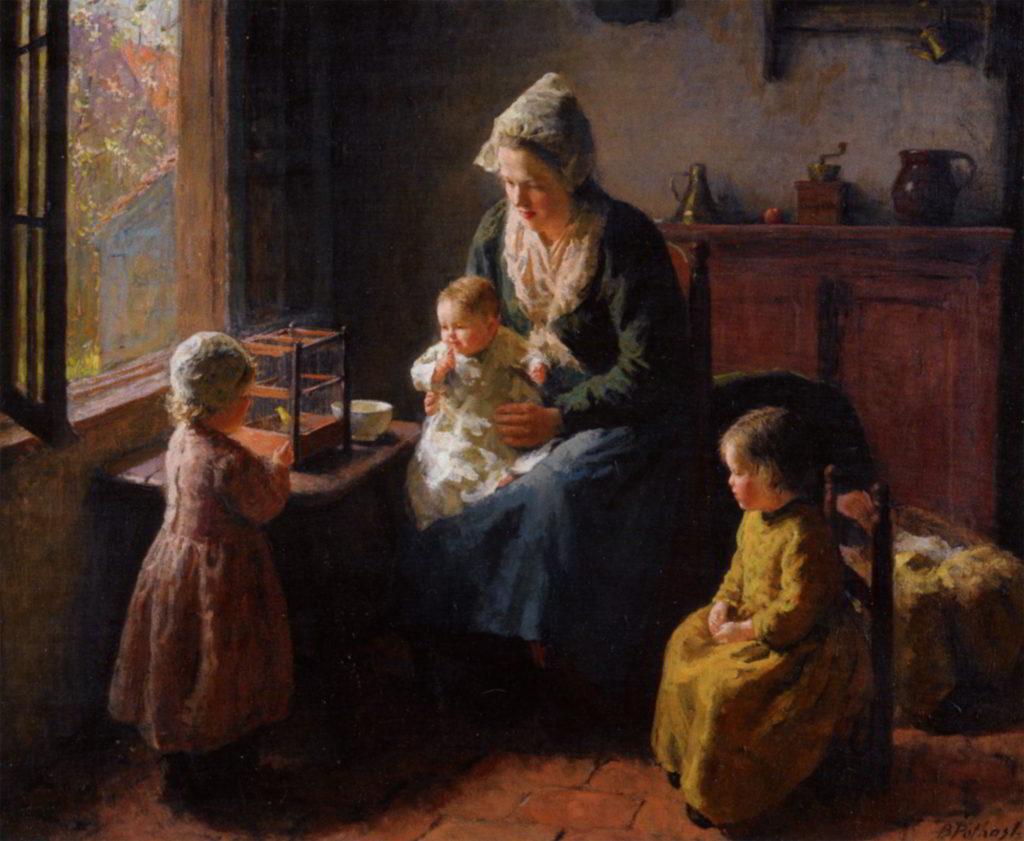 A Happy Family by Bernard Jean Corneille Pothast - ArtPaintingArtist